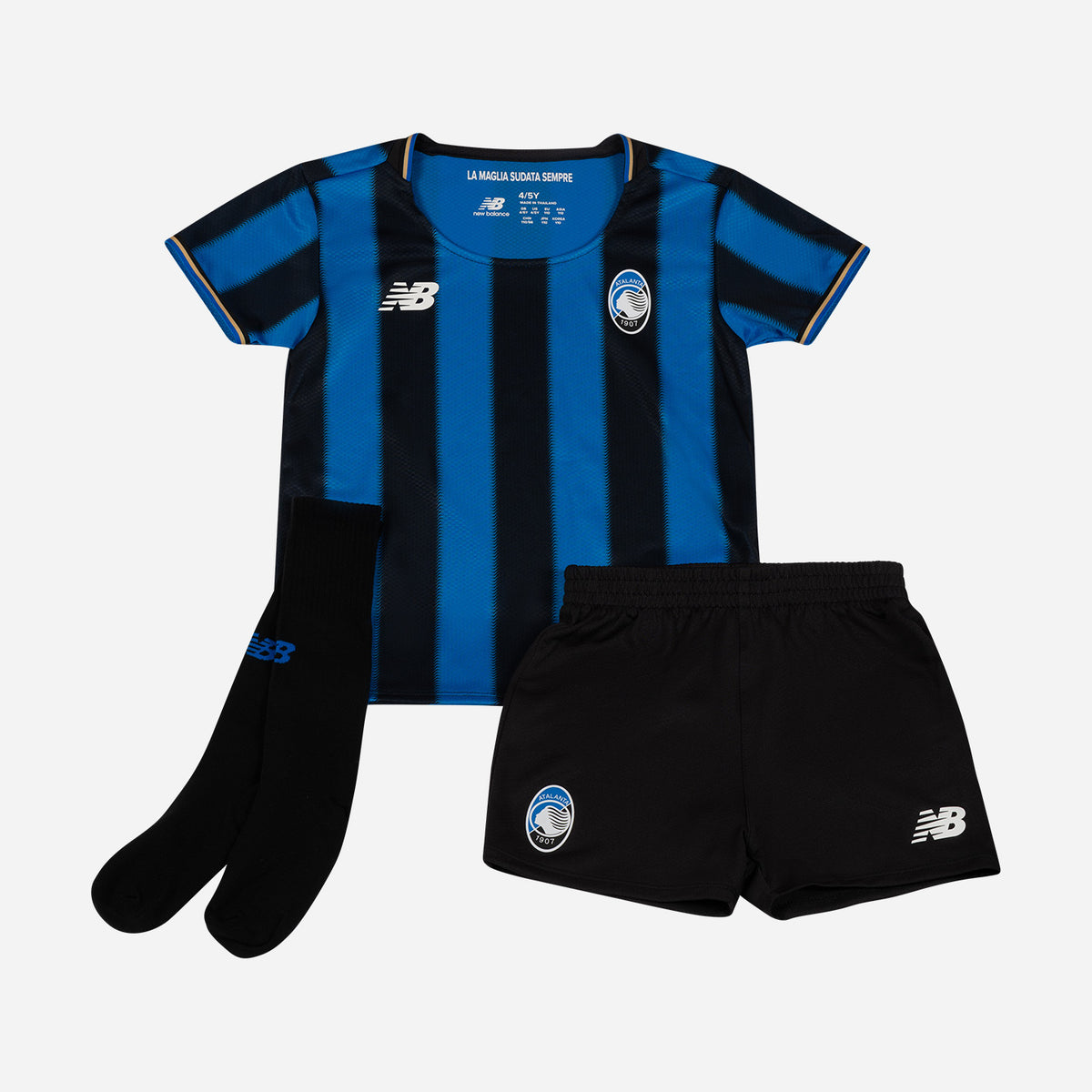 ABBIGLIAMENTO CALCIO UFFICIALE NEW BALANCE ATALANTA HOME 25-26 JR ...